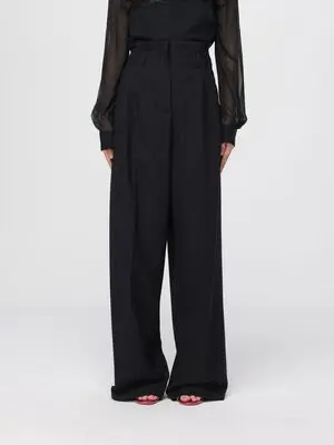 SEMICOUTURE Wide Leg Trousers - Black