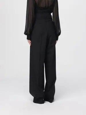 SEMICOUTURE Wide Leg Trousers - Black