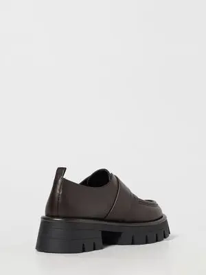 Michael Kors Leather Oxford Shoes With Buckle Detail