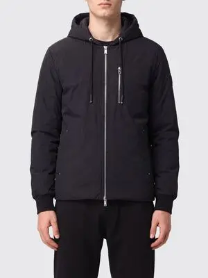 Moose Knuckles Hooded Zip-up Jacket - Black