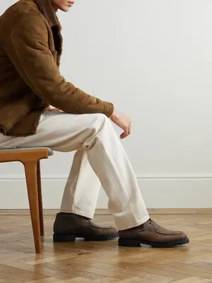 MAJORDOME M69 Waxed-suede Chukka Boots