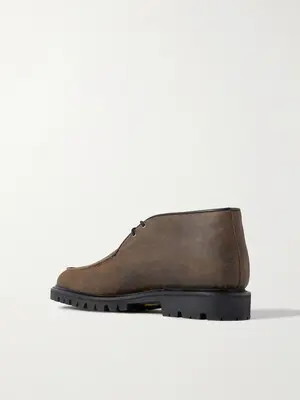 MAJORDOME M69 Waxed-suede Chukka Boots