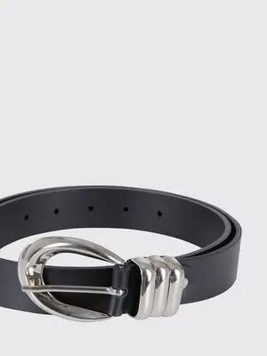 Federica Tosi Emily Smooth Leather Belt With Pin Buckle