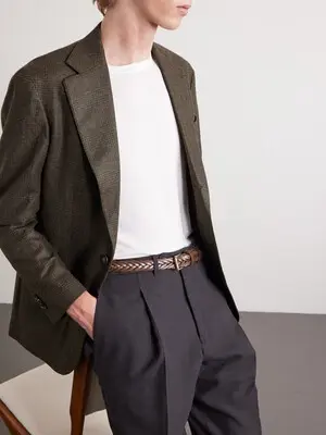 Anderson's 2.5cm Woven Leather Belt