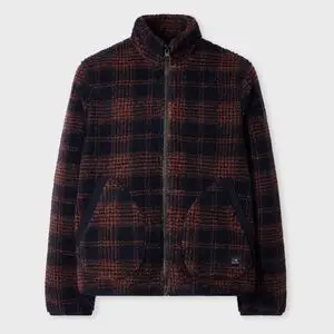 Paul Smith Checked Zip Fleece Jacket