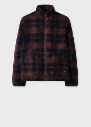 Paul Smith Checked Zip Fleece Jacket