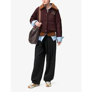 Loewe Pleated Adjustable-belt Wool Trousers
