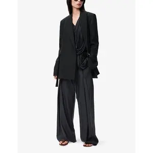 Loewe Peak-lapel Wool-blend Jacket - Black