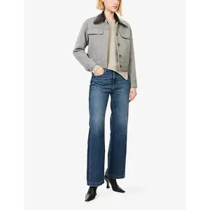 Rag & Bone Logan Spliced Wide-leg Denim Jeans