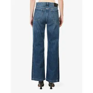 Rag & Bone Logan Spliced Wide-leg Denim Jeans