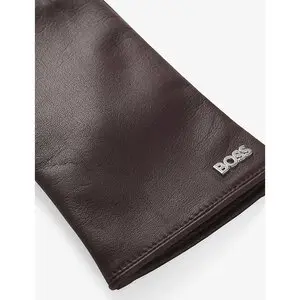 BOSS Branded Leather Gloves