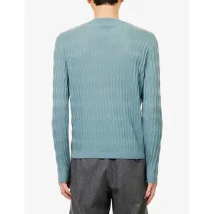 Emporio Armani Embossed Wool Jumper