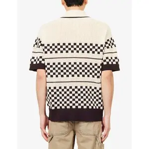 Amiri Checkered Short-sleeves Wool-blend Shirt