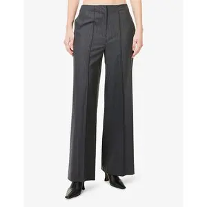 Rag & Bone Irina Pinstripe Tailored Wool-blend Trousers