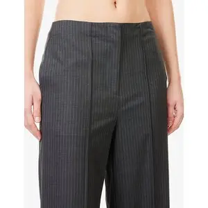Rag & Bone Irina Pinstripe Tailored Wool-blend Trousers