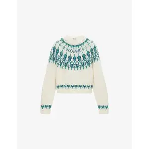 Loewe Fair Isle Jacquard-knit Wool-blend Jumper