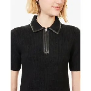Rag & Bone Caterina Ribbed Knit Polo Top