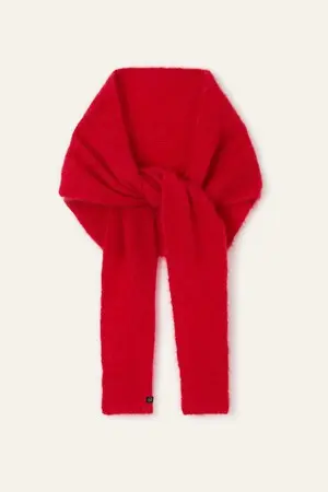 Ba&sh Swann Wool Blend Scarf - Red