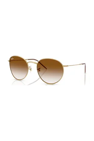 Ray-ban Round Reverse Sunglasses - Gold