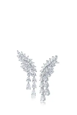 KENNETH JAY LANE Marquise Cz Waterfall Ear Crawlers - Natural