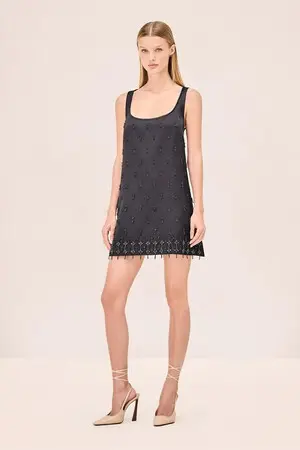 Alexis Delma Mini Dress - Black