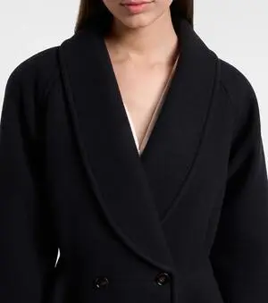 Chloé Peplum Wool-blend Coat