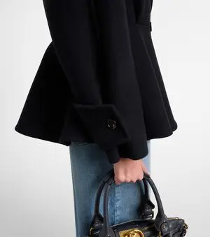 Chloé Peplum Wool-blend Coat