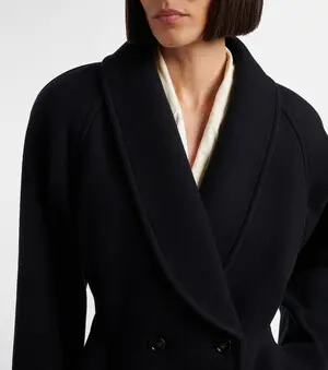 Chloé Peplum Wool-blend Coat