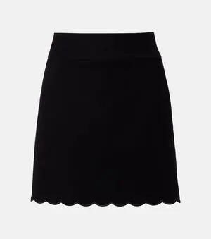 Chloé High-rise Cotton Miniskirt - Black