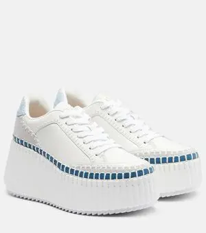 Chloé Nama Platform Sneakers - Blue