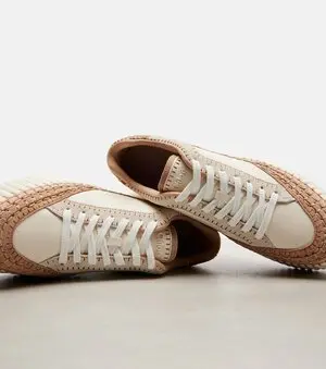 Chloé Nama Leather Platform Sneakers - Neutrals