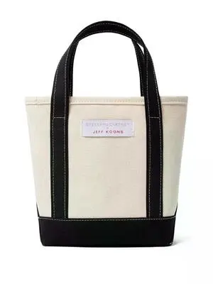 Stella McCartney Small Dog Print Canvas Tote Bag