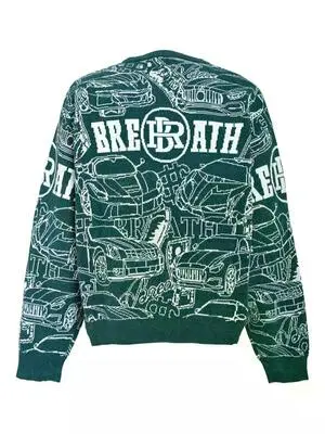 BREATH Logo-embellished Sweater - Green