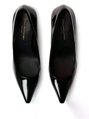 Stella McCartney 103mm Elsa Patent Pointed-toe Heeled Pumps - Black