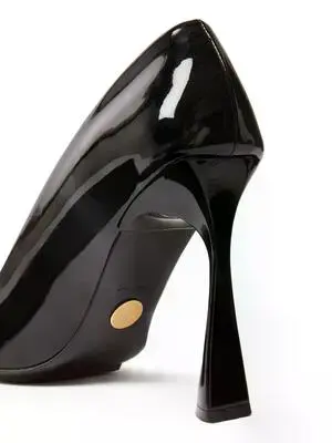 Stella McCartney 103mm Elsa Patent Pointed-toe Heeled Pumps - Black