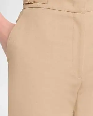 Gabriela Hearst Vesta Cotton Twill Flare Pants - Camel