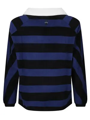 ADER ERROR Striped Polo Sweatshirt