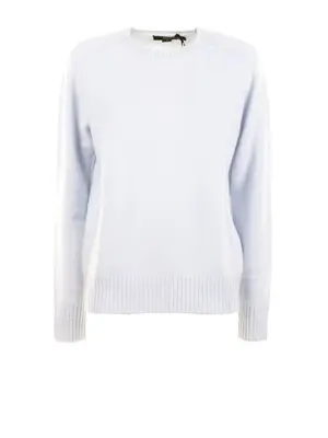 Seventy Short Round Neck Sweater - Blue