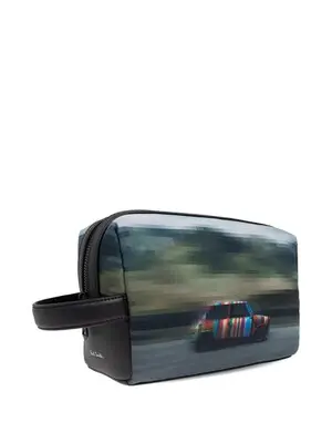 Paul Smith Printed Leather Wash Bag