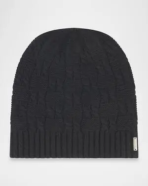 Gorski Cashmere Beanie - Black