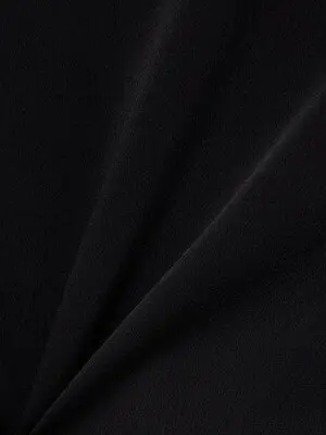 Alexander McQueen Cropped Cape-effect Satin-crepe Jacket