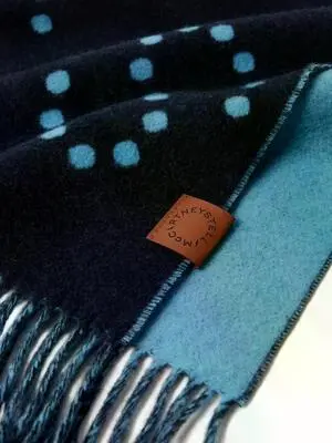 Stella McCartney Logo Fringe Scarf