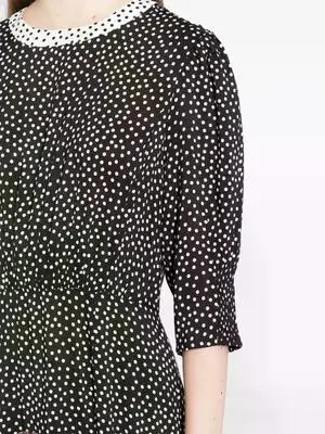 Rixo Meg Leopard Midi Dress