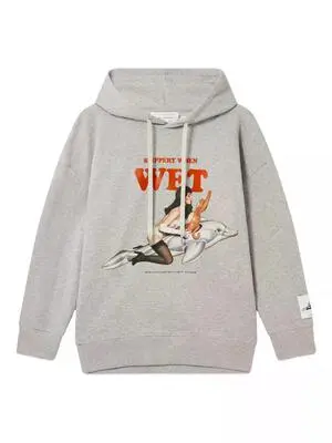 Stella McCartney Graphic-print Drawstring Hoodie - Grey