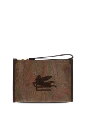 Etro Patterned Clutch - Brown