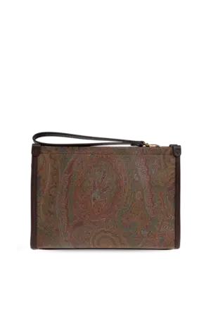 Etro Patterned Clutch - Brown
