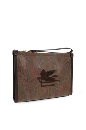 Etro Patterned Clutch - Brown