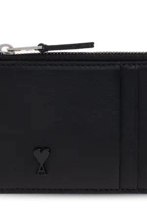 AMI Paris Leather Card Holder