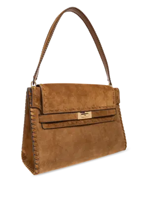 Tory Burch Lee Radziwill Shoulder Bag - Brown