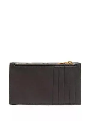 Saint Laurent Cassandre Matelassé Leather Wallet - Grey